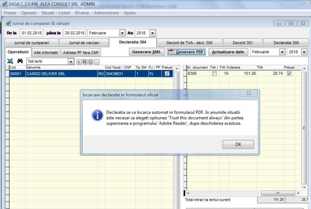 Factura simplificata - Tratament in SAGA - Scoala de Contabili
