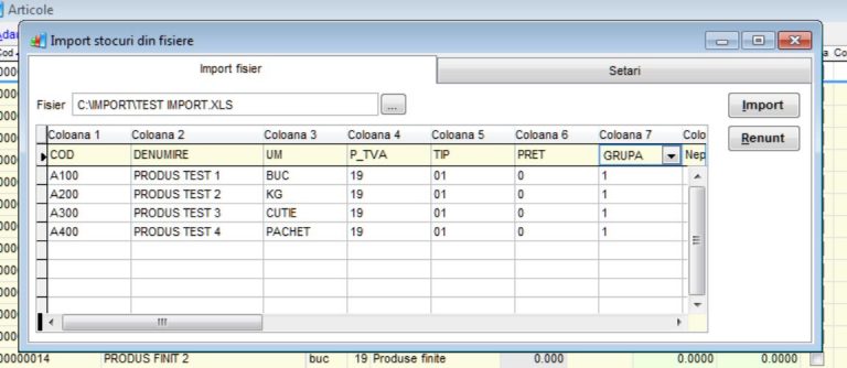 Importul Articolelor in SAGA - Exemplificare - Scoala de Contabili