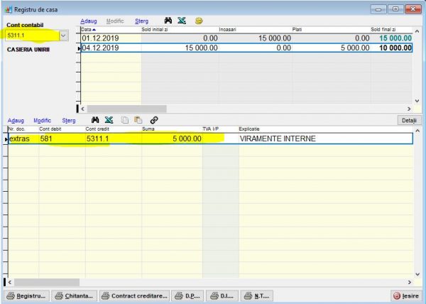 Cum utilizam contul 581 – Viramente Interne? Exemplu in SAGA | Scoala ...